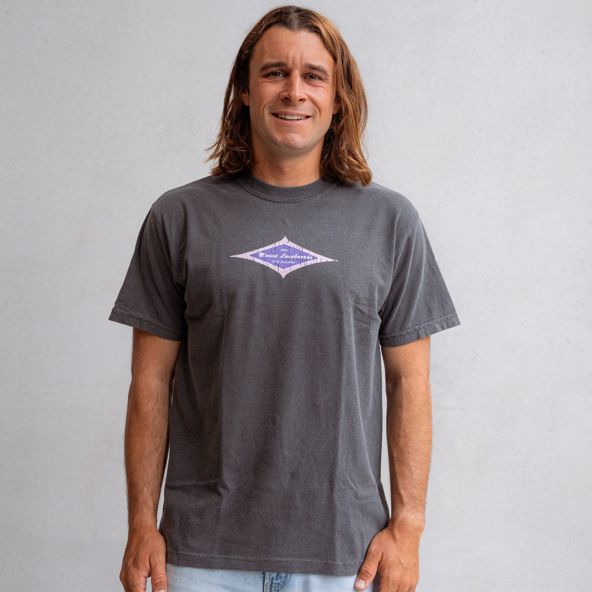 Vintage 80s Surf Diamond Tee - Pepper – Mount Longboards